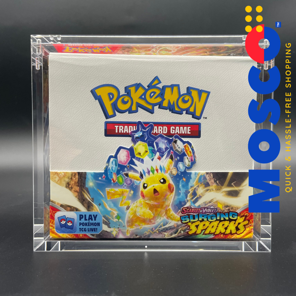 Acrylic Display Case for Pokemon Booster Box English | 6mm Thick with ...