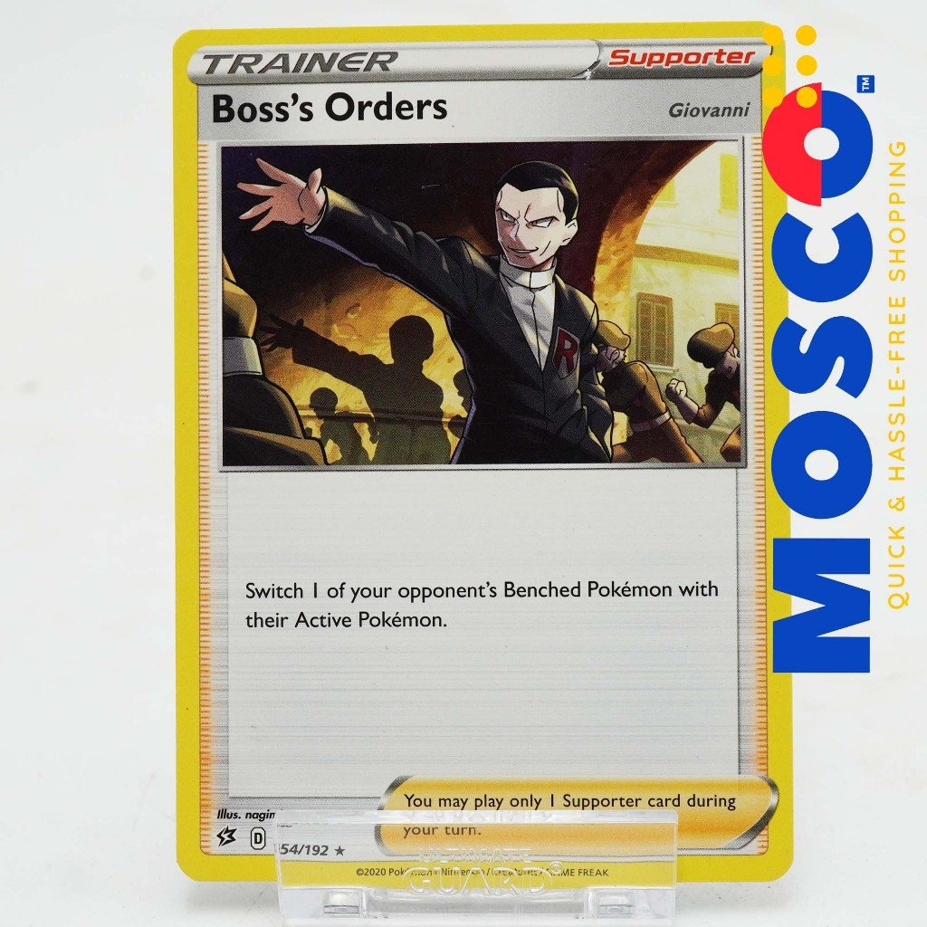 Boss’s Orders – 154/192 – Holo Rare | Supporter Cards Pokemon TCG ...