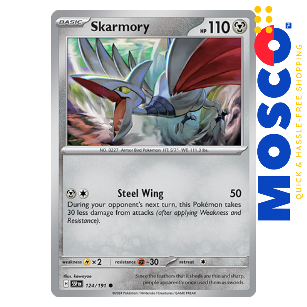 Skarmory – 124/191 Surging Sparks | Pokemon TCG - MOSCO Philippines