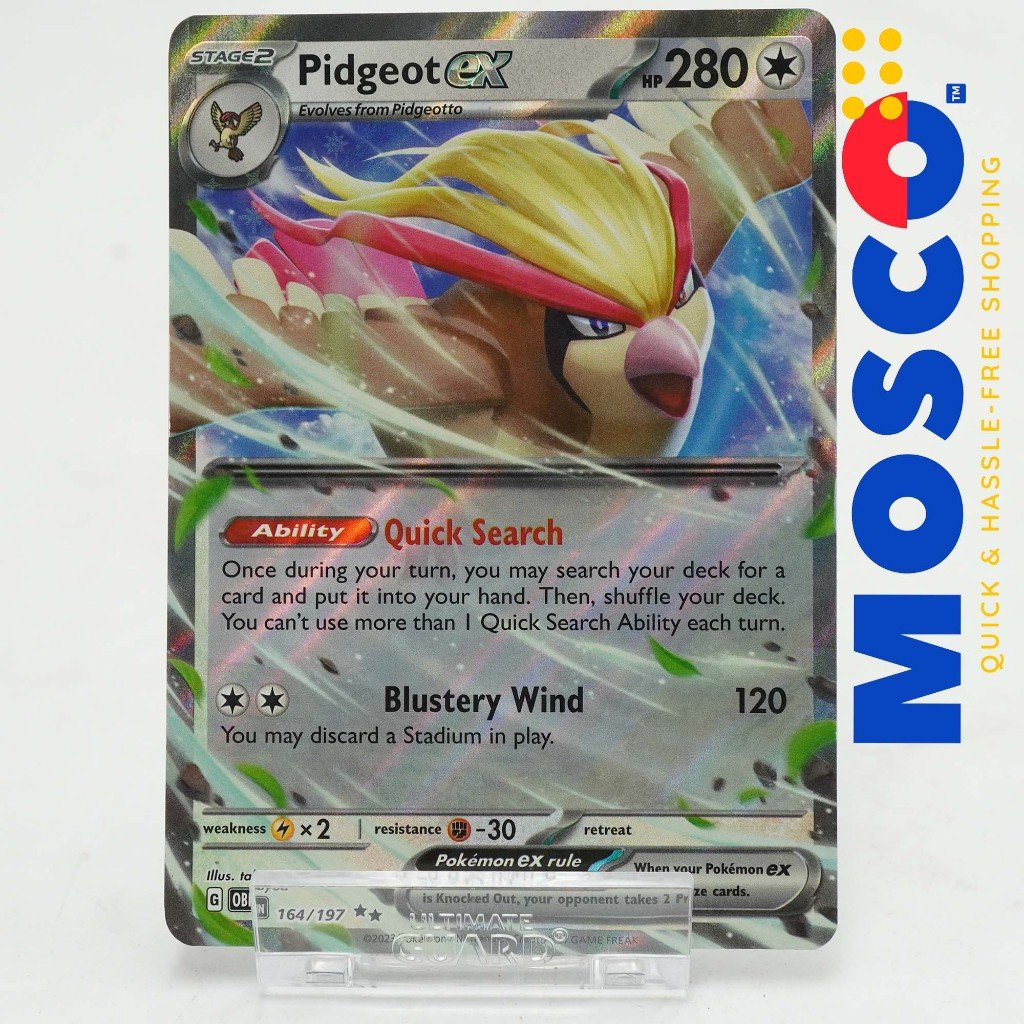 Pidgeot ex – 164/197 – Ultra Rare | Obsidian Flame | Pokemon TCG ...