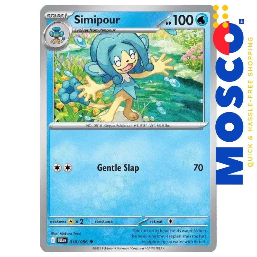 Simipour – 018/086 Black Bolt | Pokemon TCG - MOSCO Philippines