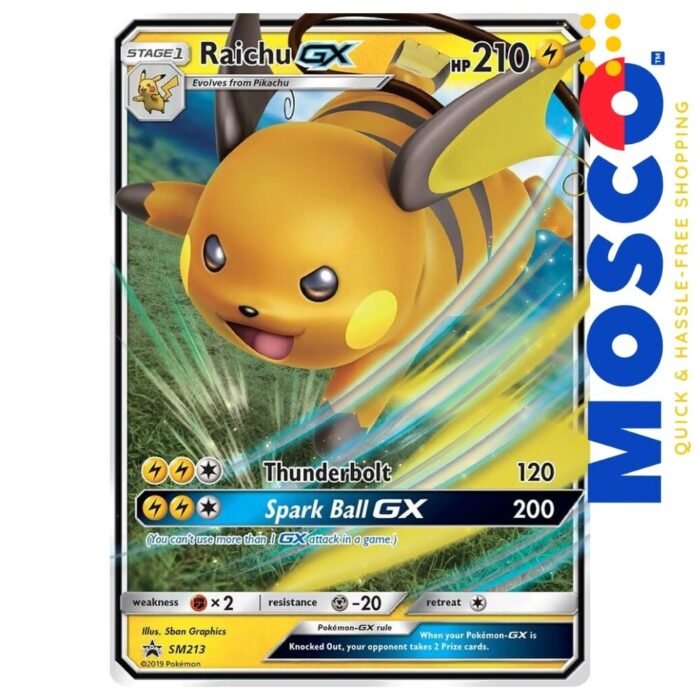 Raichu GX – SM213 Sun & Moon Promo | Pokemon TCG - MOSCO Philippines