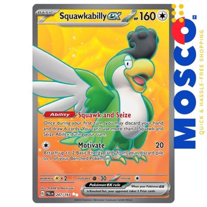 Squawkabilly ex – 247/193 – Full Art Secret Rare Scarlet & Violet ...