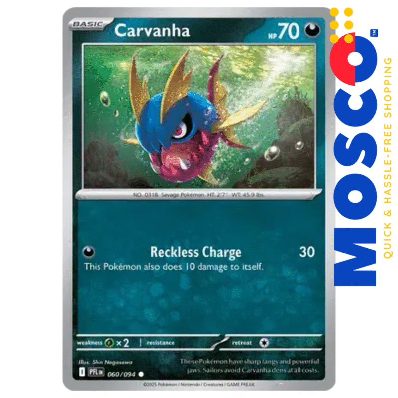 Carvanha – 060/094 ME02 Phantasmal Flames | Pokemon TCG - MOSCO Philippines