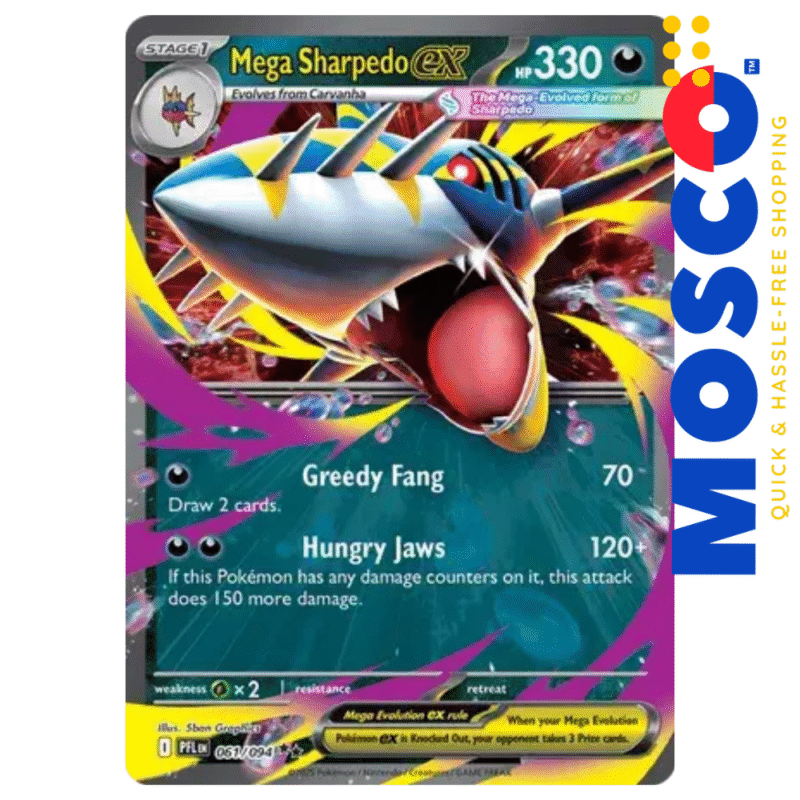 Mega Sharpedo ex – 061/132 ME02 Phantasmal Flames | Pokemon TCG - MOSCO ...
